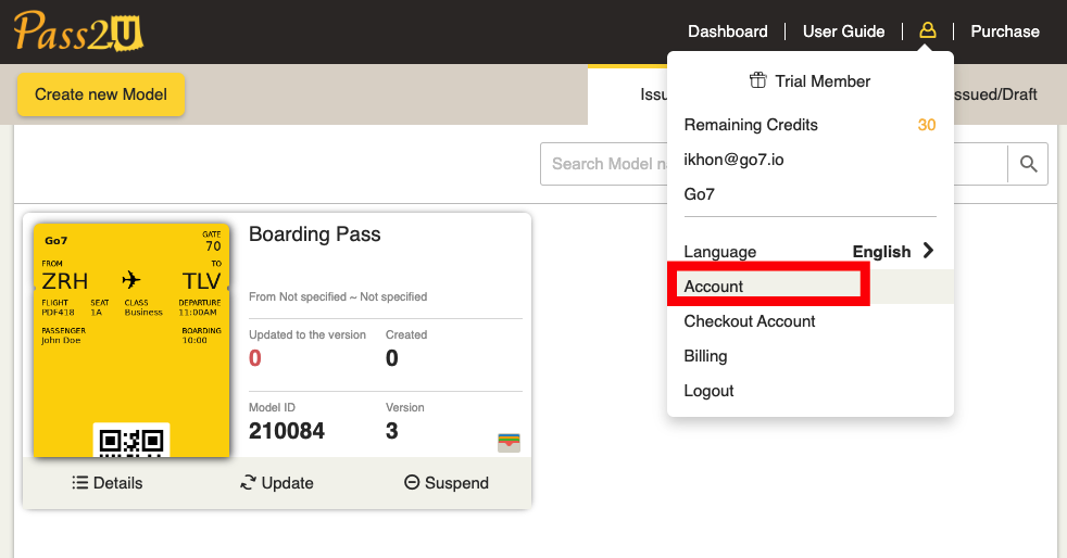 26/JUN/2023 - Mobile Boarding pass – GO7 PSS Support
