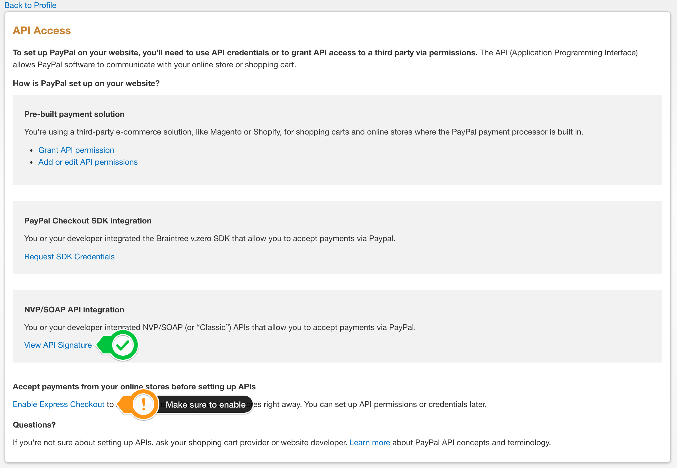 PayPal integration – GO7 PSS Support