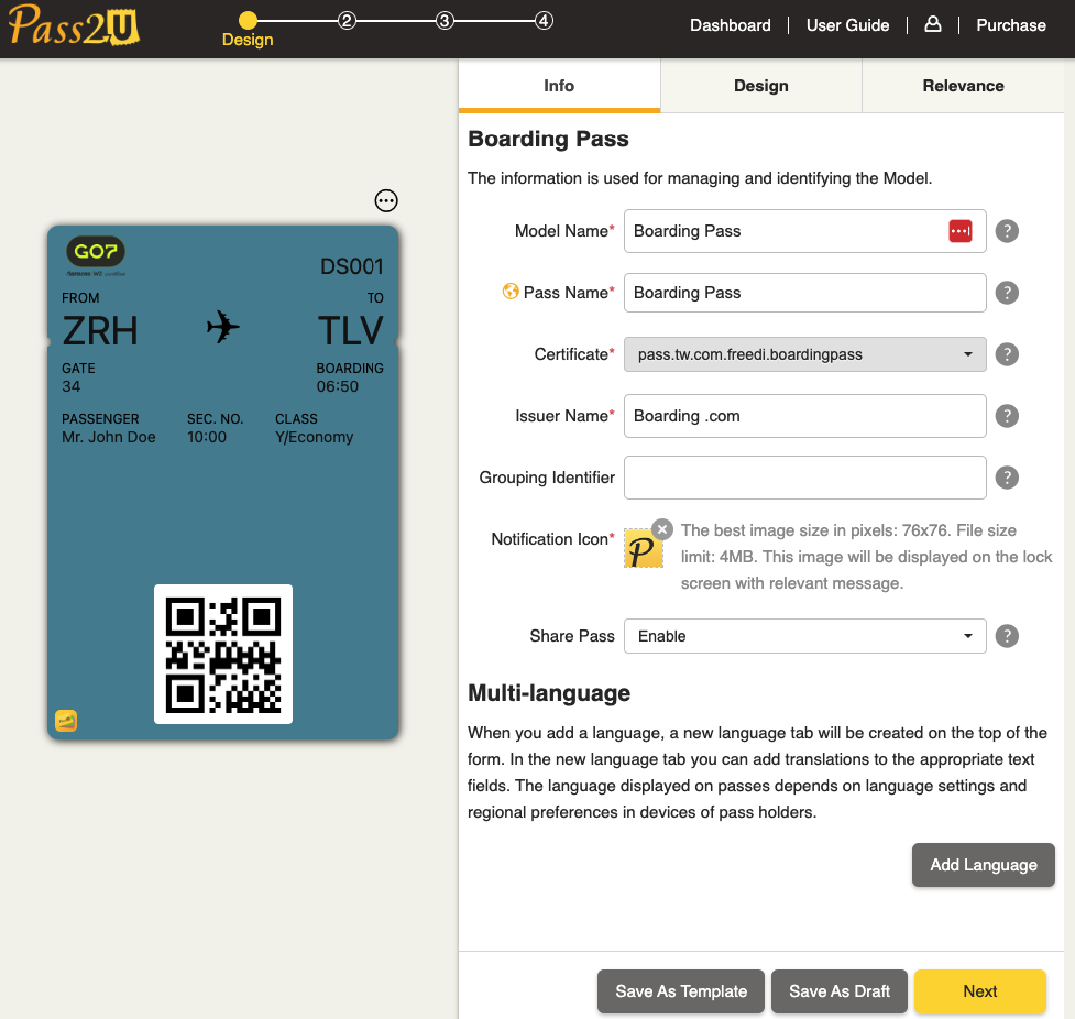 26/JUN/2023 - Mobile Boarding pass – GO7 PSS Support